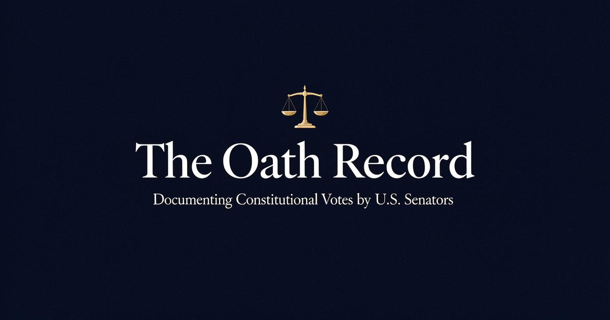 The Oath Record — Constitutional Accountability